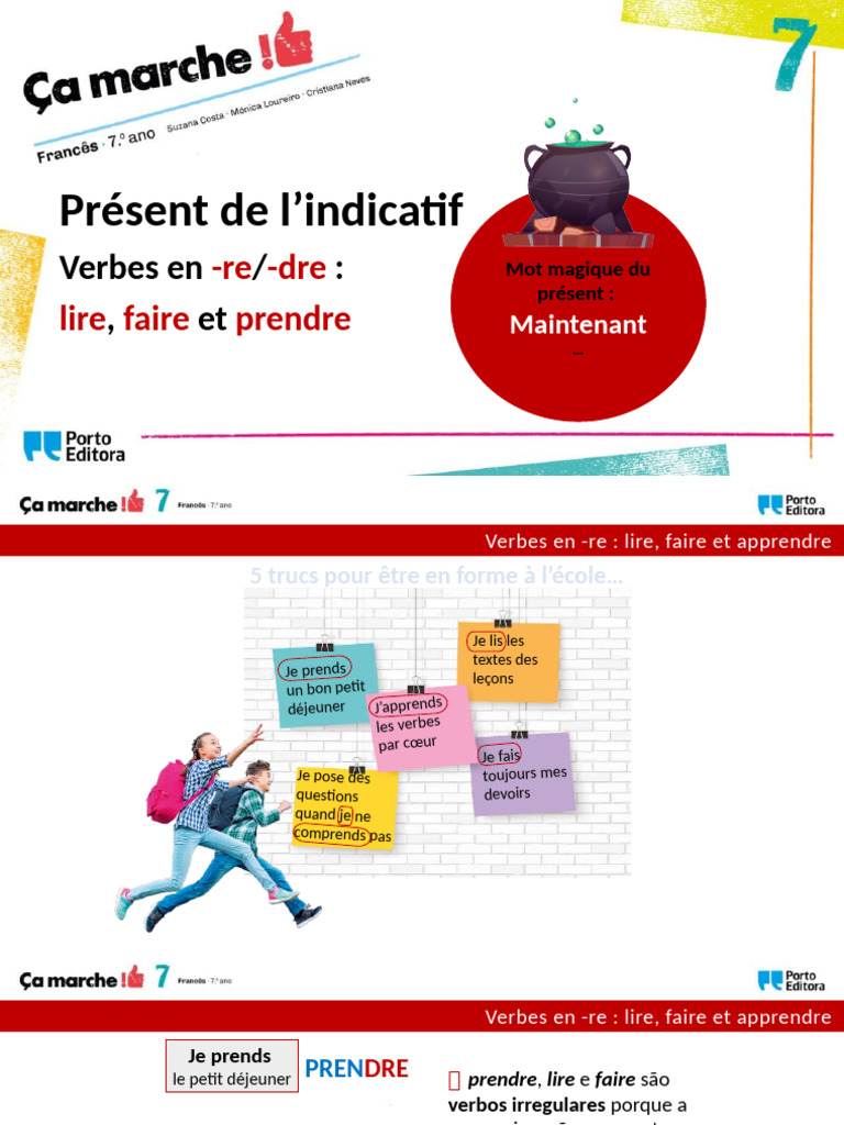 Conjugaison des verbes en -re/-dre | PDF
