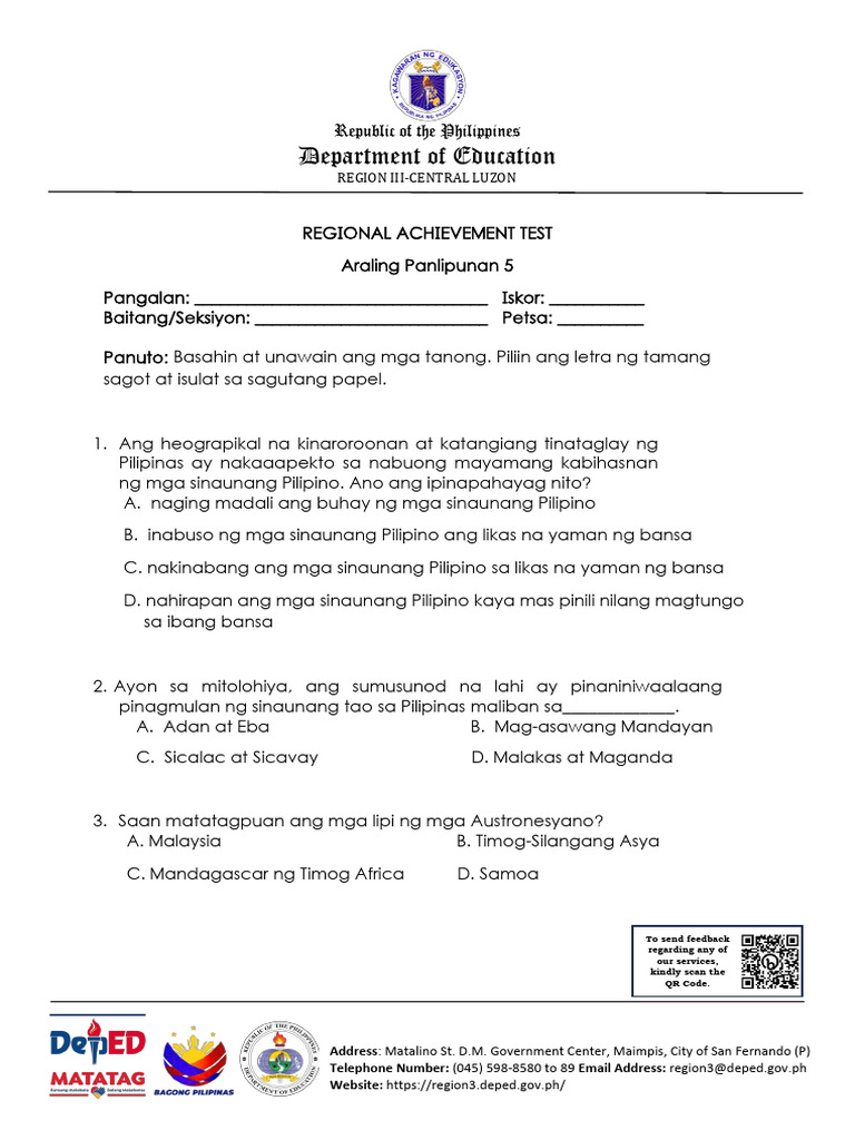 RAT_AP_Grade 5 Refined (1) | PDF