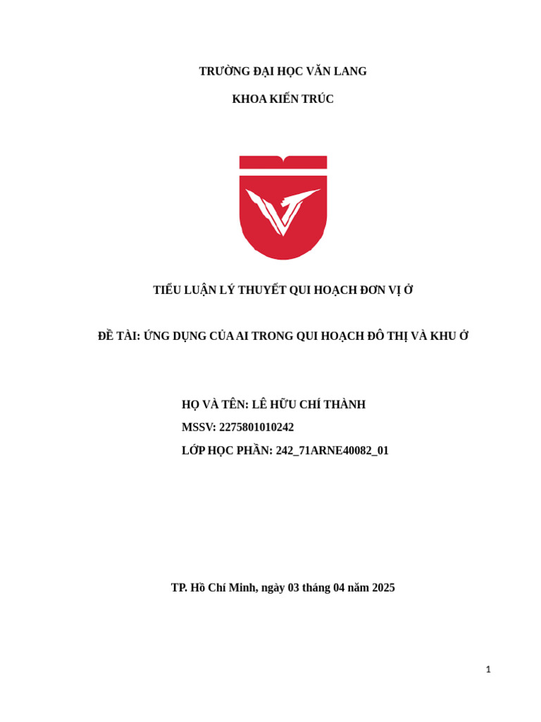 Tieu Luan Qui Hoach Don VI o | PDF