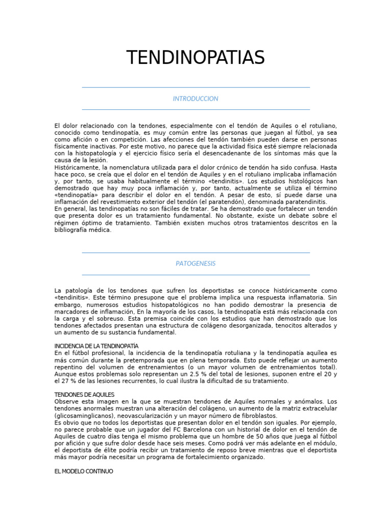 4. FIFA TENDINOPATIAS | PDF | Tendón | Medicina CLINICA