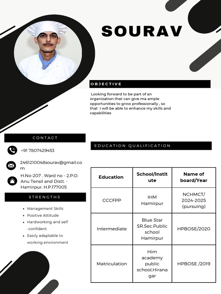 resume sourav | PDF
