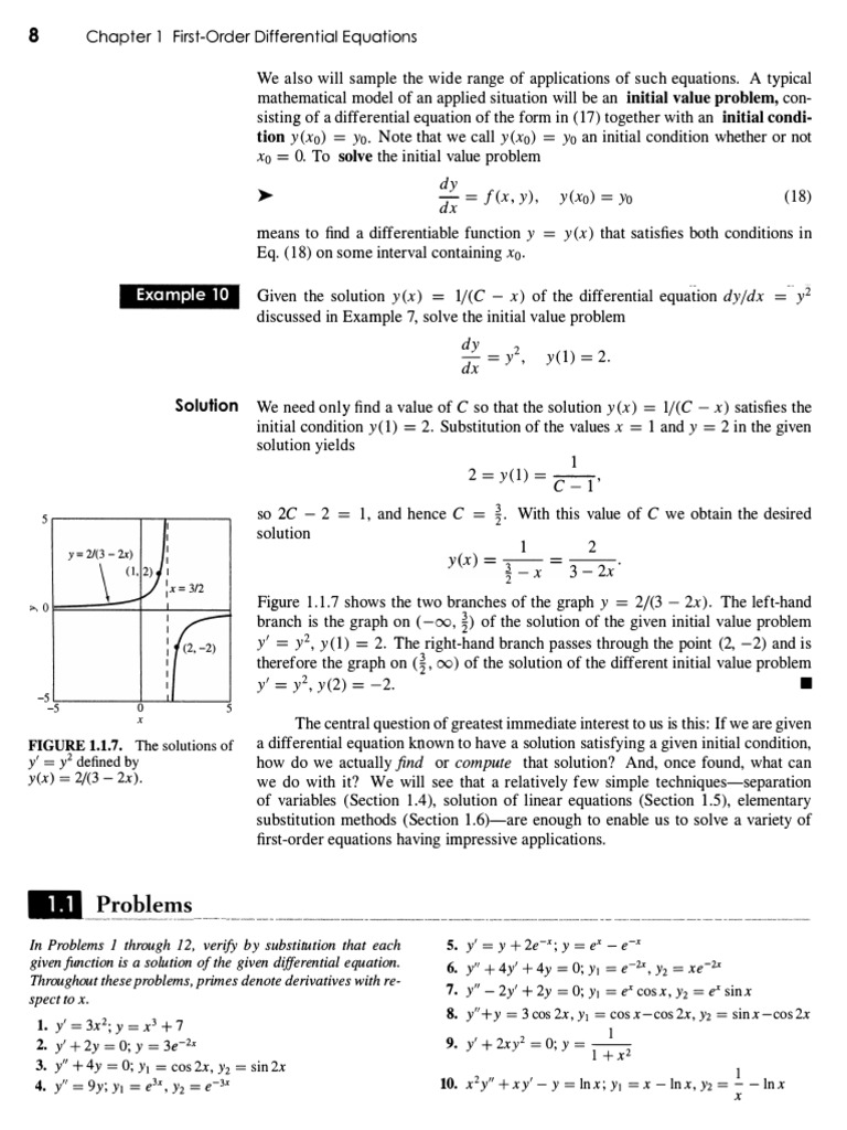 First Order Differential Equations Pdf Equations Tangent