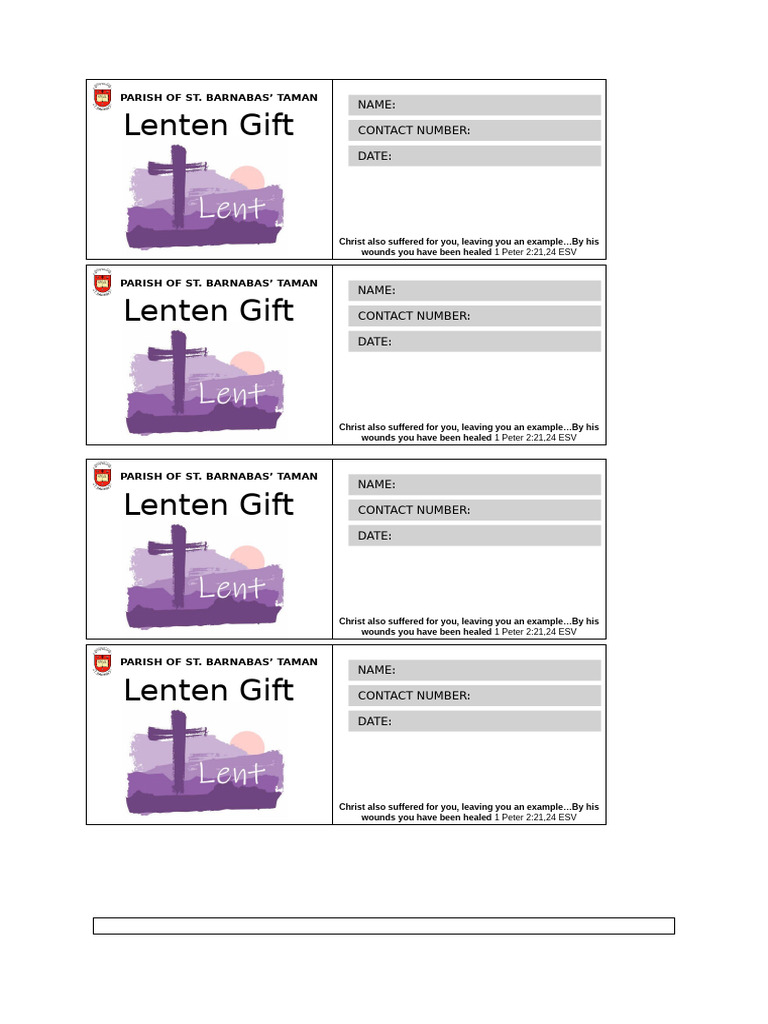 Lenten Offering | PDF