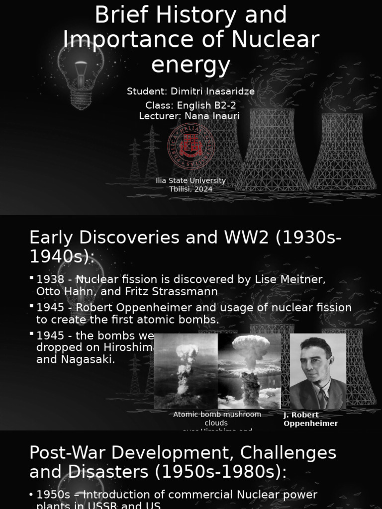 Brief History and Importance of Nuclear Energy | PDF