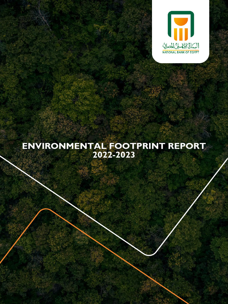 NBE Environmental Footprint Report 2022-2023 | PDF | Sustainability ...