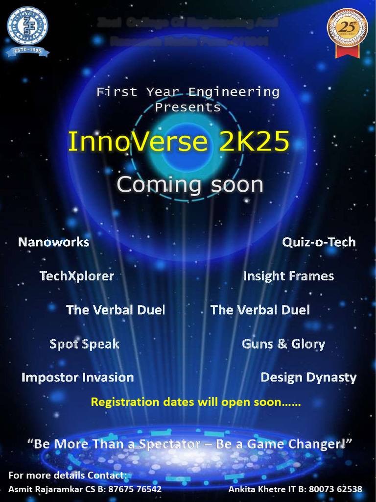 INNOVERSE 2K25 POSTER COMMING SOON | PDF