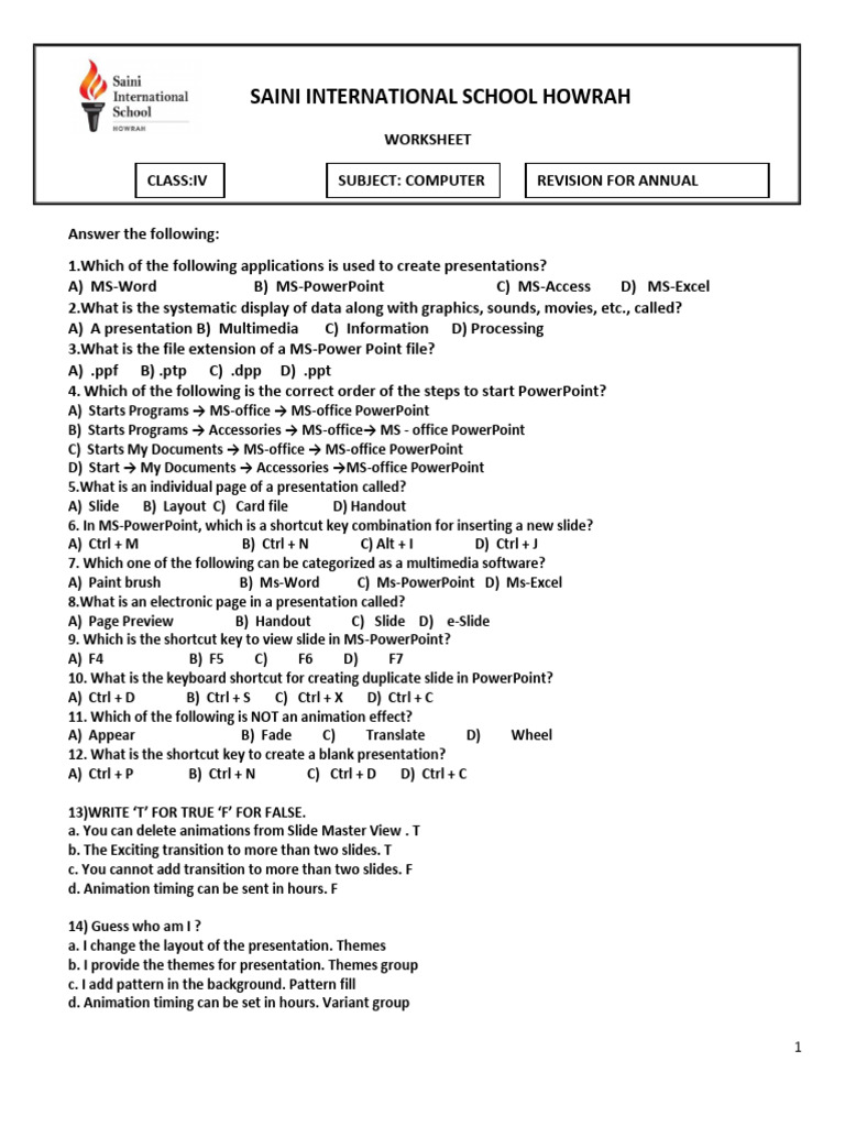 CLASS 4 Annual REVISION (1) | PDF | Modem | Internet
