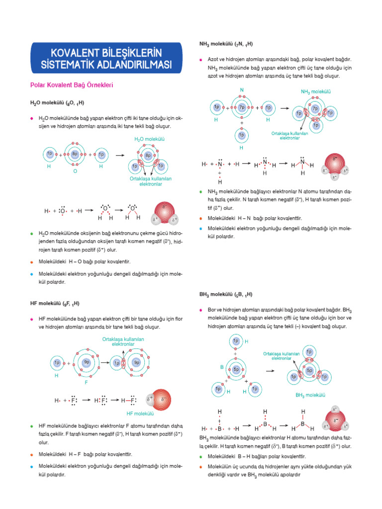 Kovalent Bilesikler Ders11 | PDF
