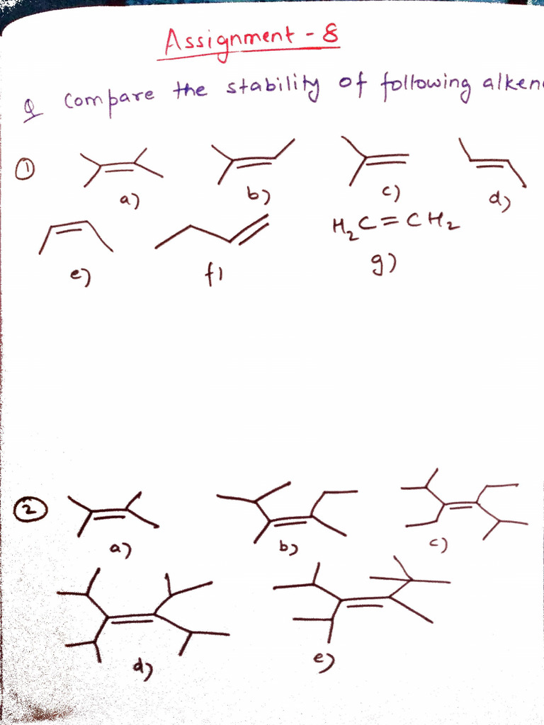 Stability of Alkene | PDF