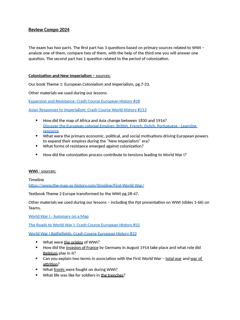 Review Compo 2024 - S6HIS2 | PDF