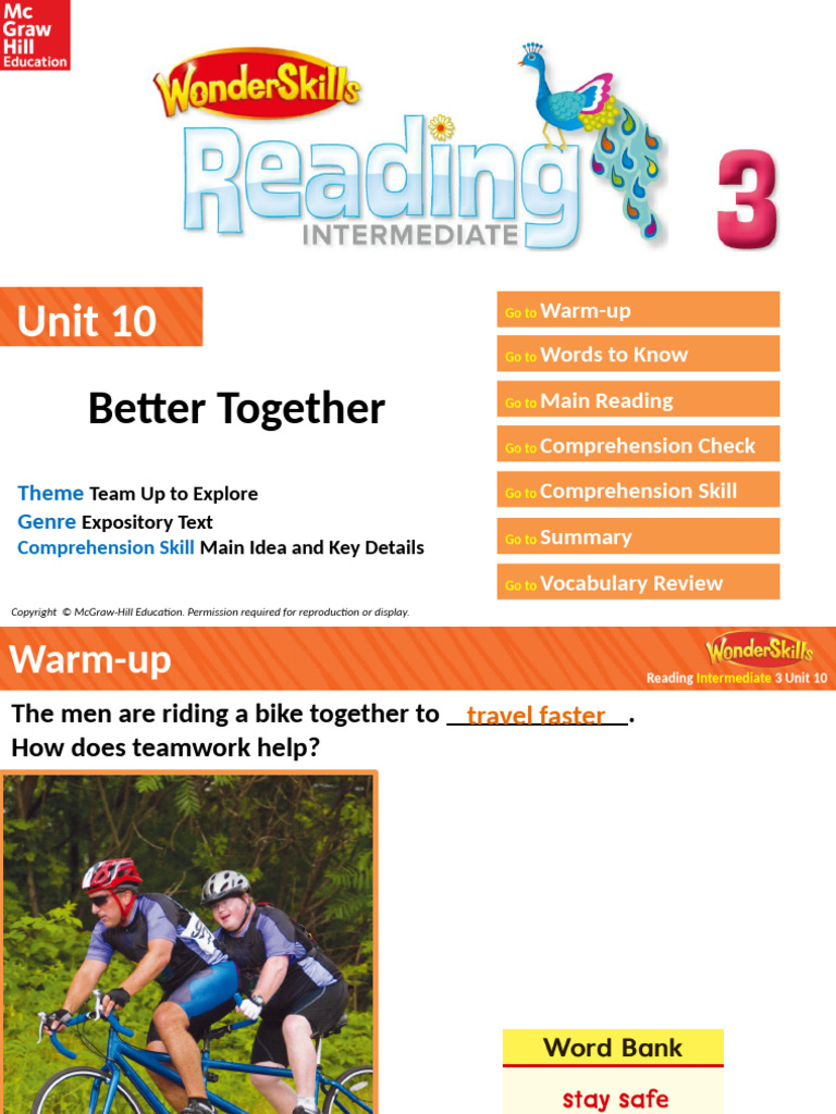 Presentation Slides - Intermediate 3 - Unit 10 | PDF | Reading ...