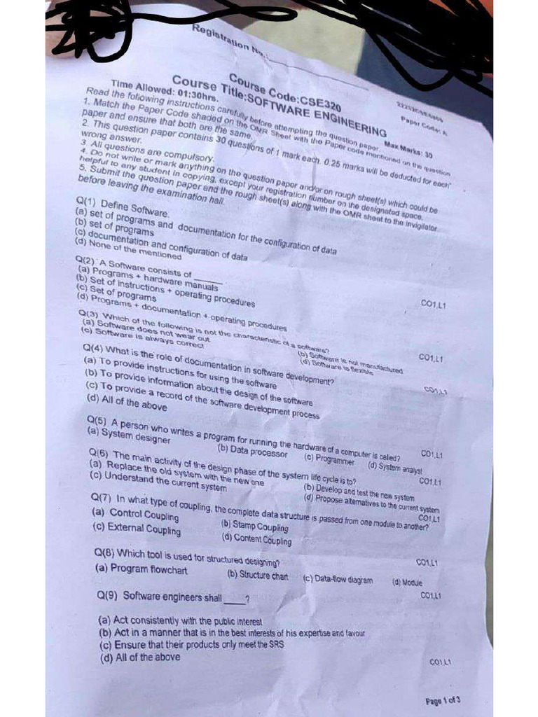 Cse320 Mte Pyq's | PDF