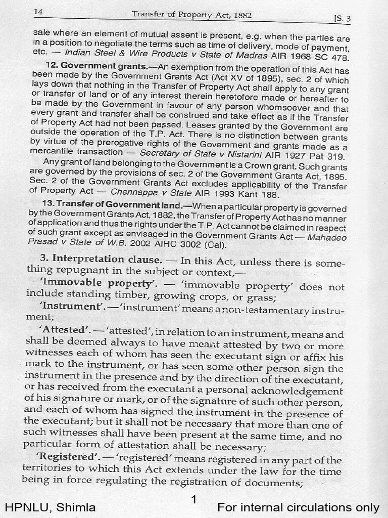 Final Tpa Study Material | PDF | Lawsuit | Property