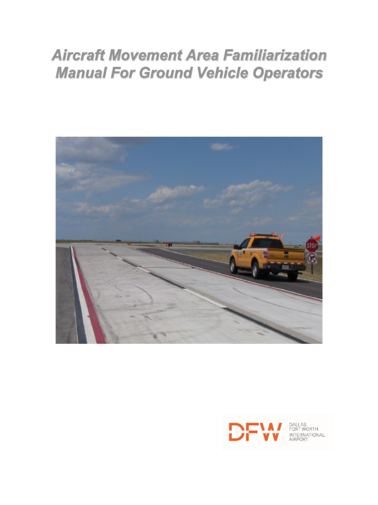 Movement Area Familiarization Manual For Vehicle Operators | PDF ...