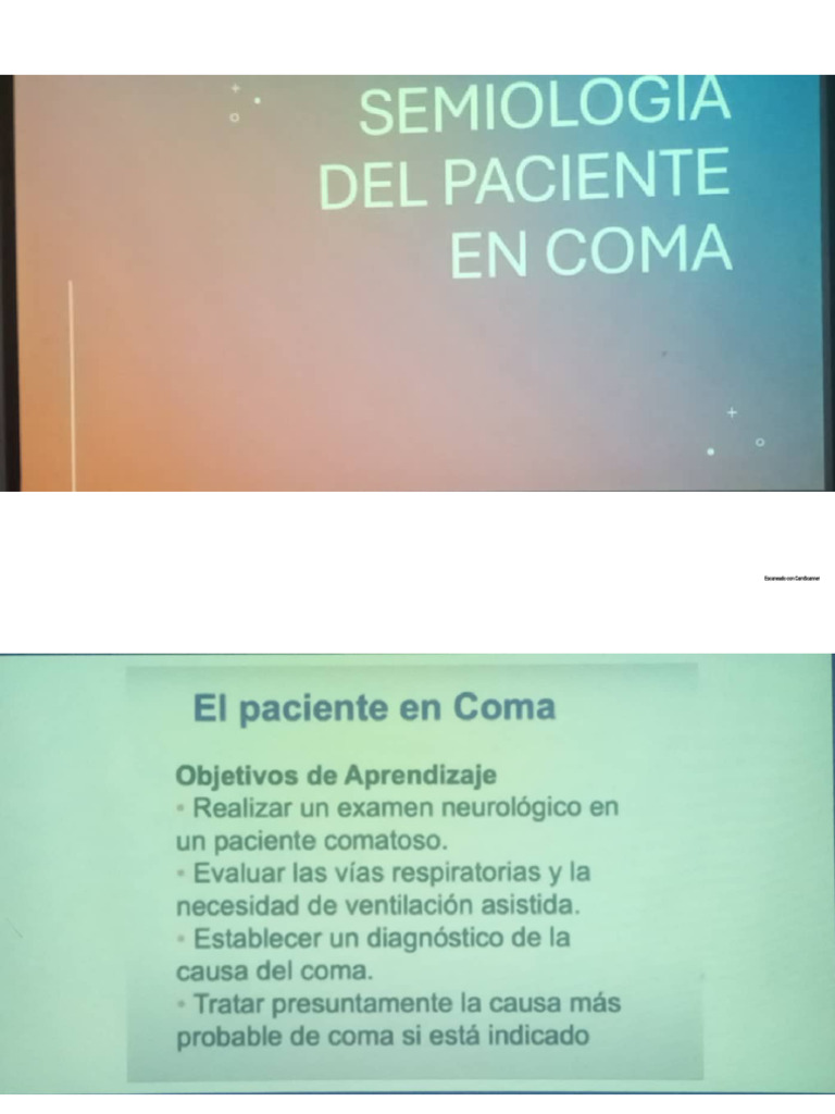 Paciente en Coma | PDF
