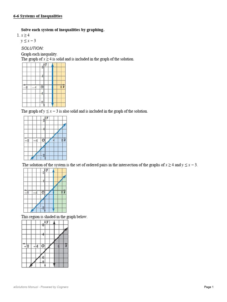 A1 C6 L6 Solution Key Worked Out | PDF | Equations | Inequality (Mathematics)