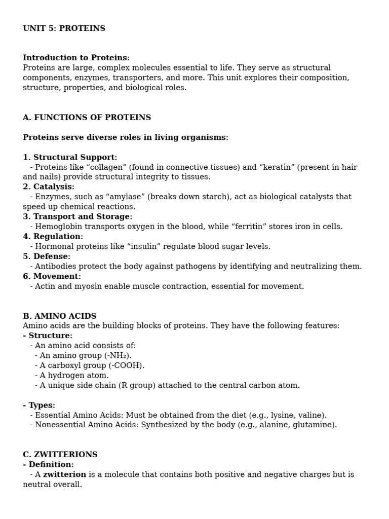 5-BIOCHEMISTRY | PDF | Amino Acid | Proteins