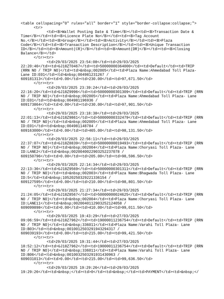 OnlineStatement - 2025-04-03T075618.970 | PDF | Road | Transport