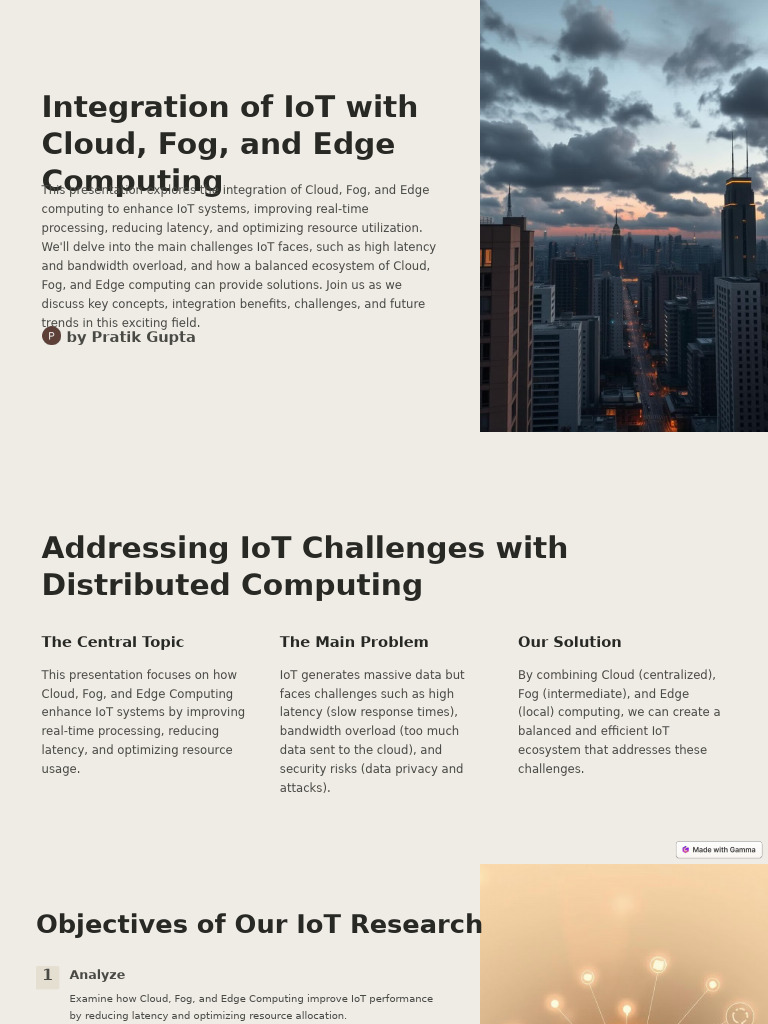 Integration of IoT With Cloud Fog and Edge Computing | PDF | Internet ...
