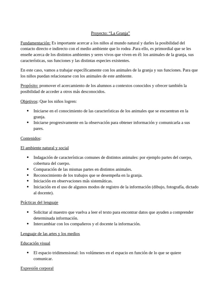 la granja | PDF | Maestros | Aprendizaje