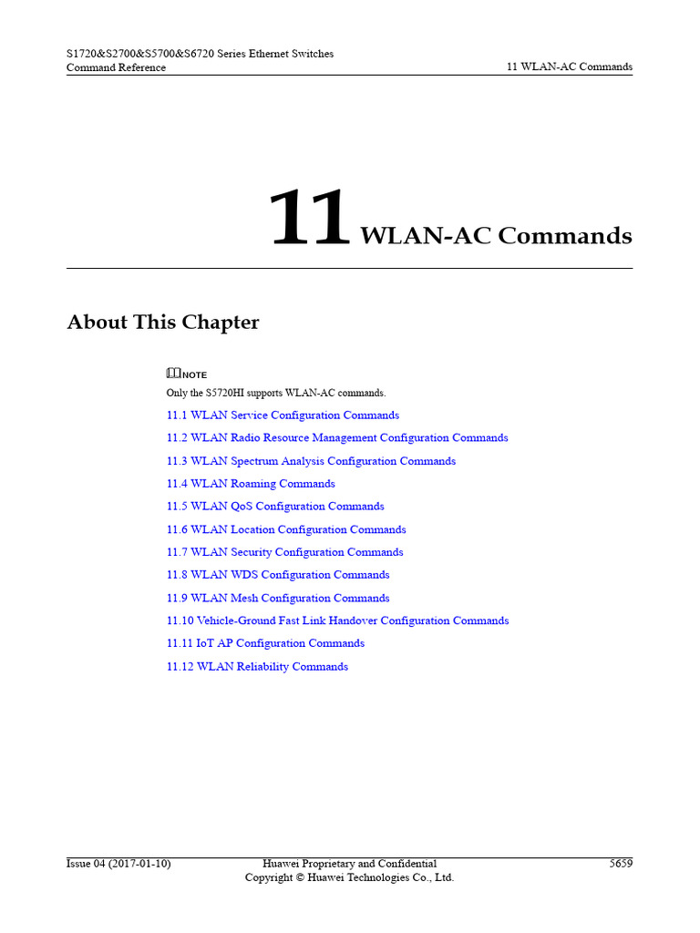 01-11 WLAN-AC Commands | PDF | File Transfer Protocol | Ip Address