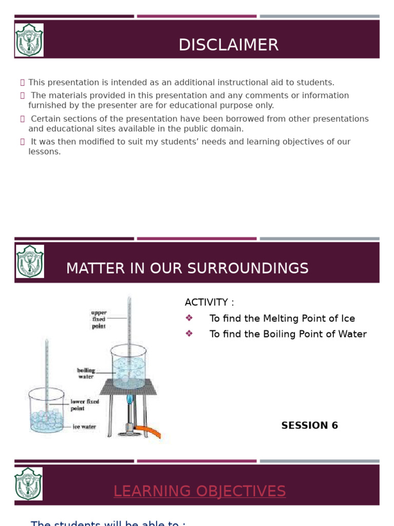 Melting and Boiling Points Experiment | PDF | Latent Heat | Thermometer
