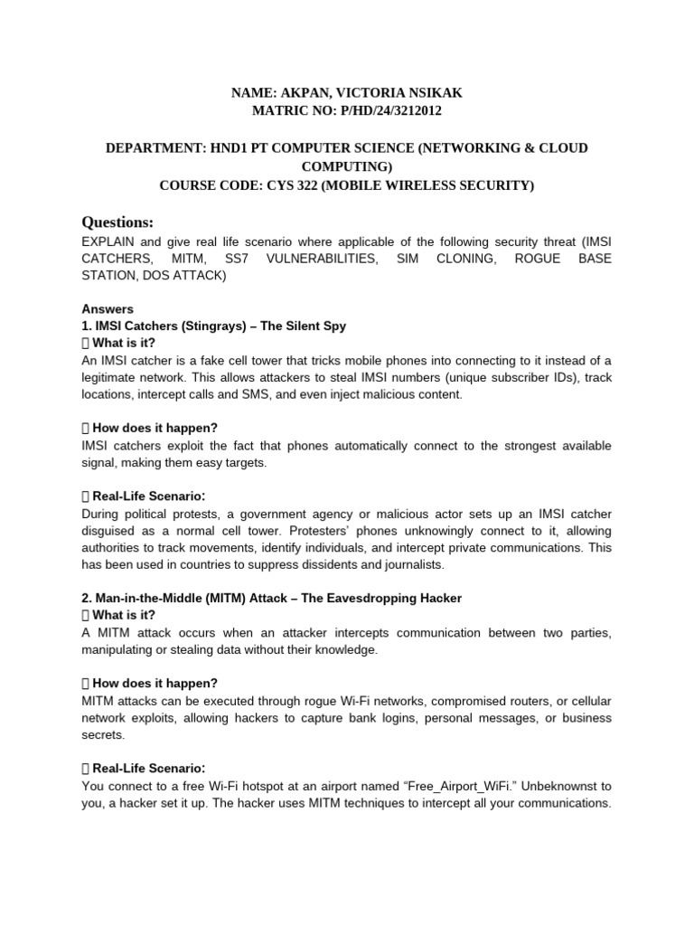 assignment4 | PDF | Denial Of Service Attack | Security Engineering