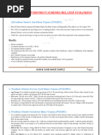 Central Government Schemes List | PDF | Government Of India | Economy ...