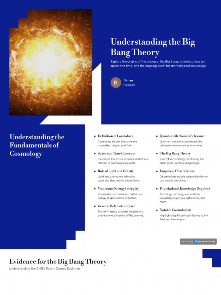 Understanding The Big Bang Theory | PDF