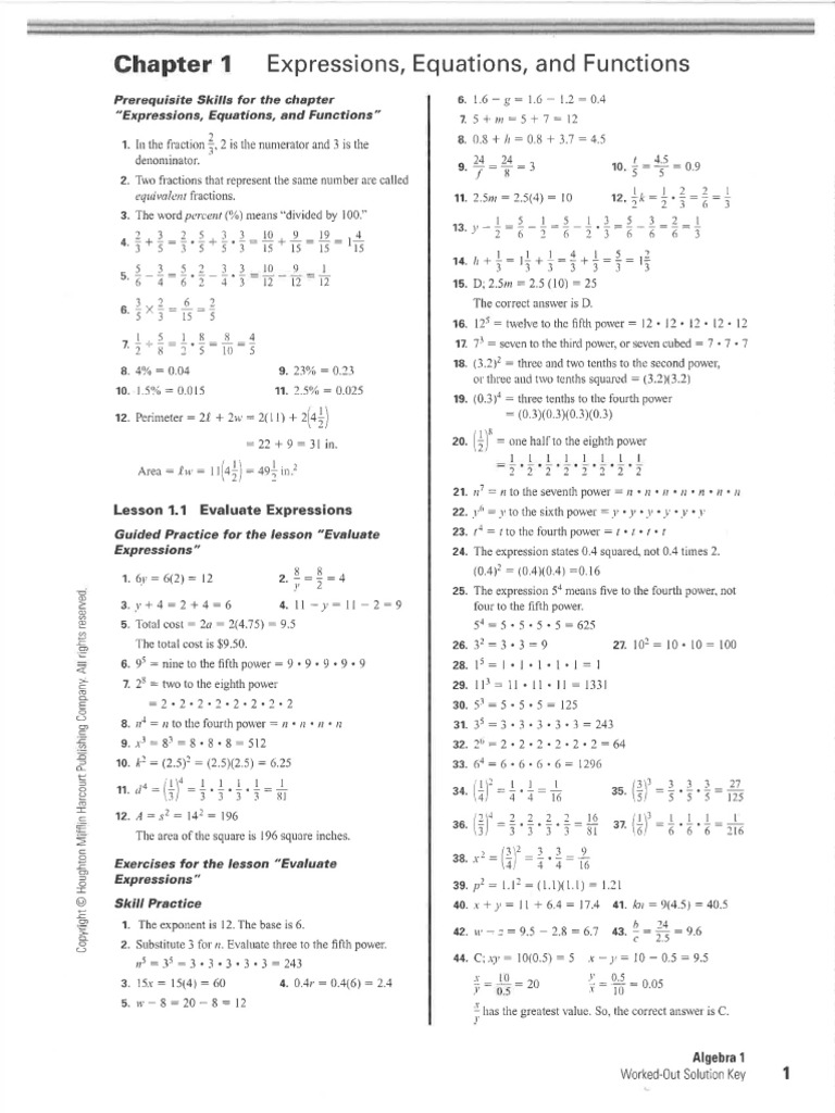 CH 1 Solutions A1 | PDF