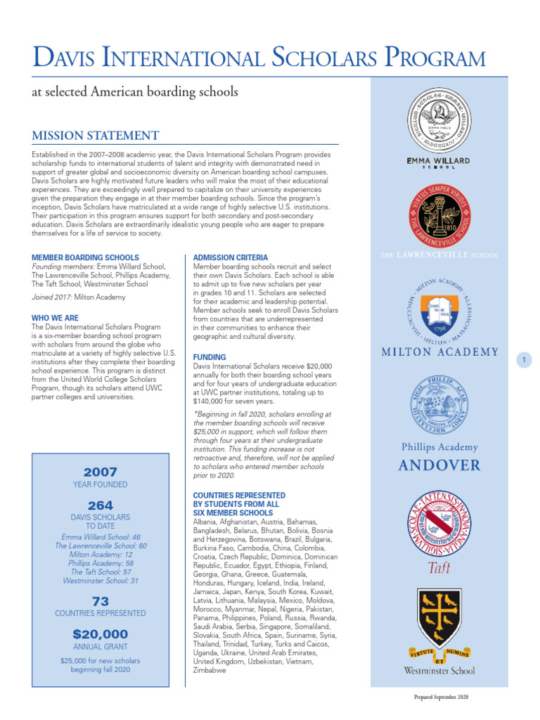 Davis International Scholars Program | PDF