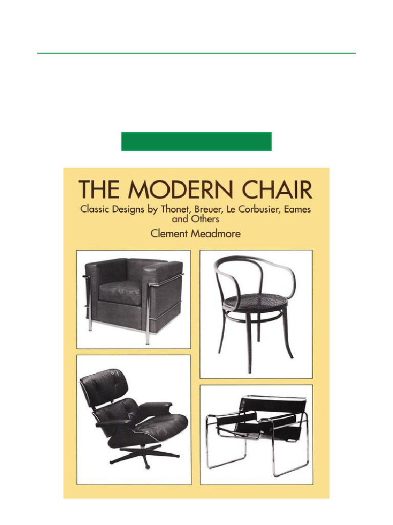 The Modern Chair Ebook Full Text | PDF