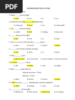 ENGLISH EXERCISE For FINAL EXAM S3 | PDF