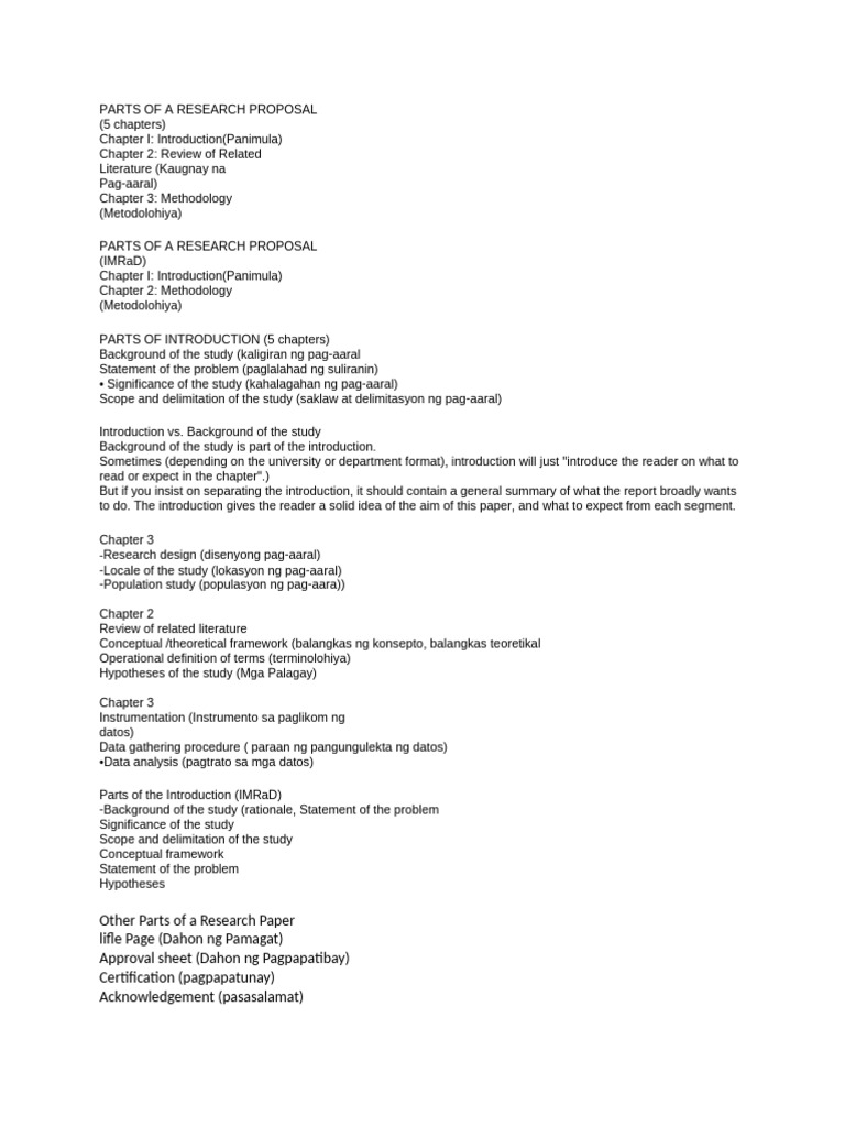 Essential Components of Research Proposals | PDF