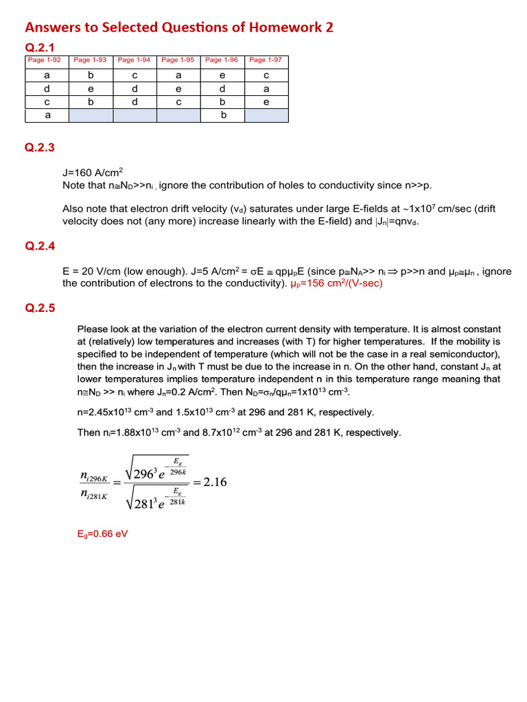 Homework 2 Answers - 24 - 25 | PDF