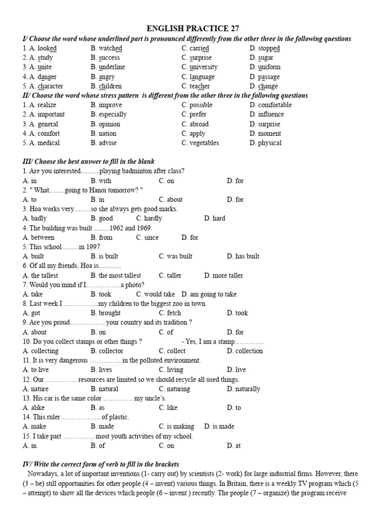 English Practice: Pronunciation & Grammar | PDF | Singing | Bullying