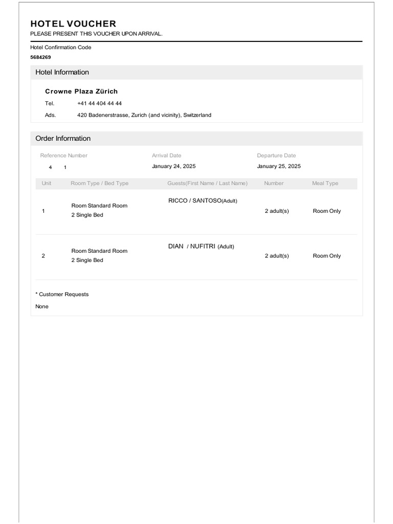 Crowne Plaza Ricco, Dian Nufitri | PDF | Fee | Taxes