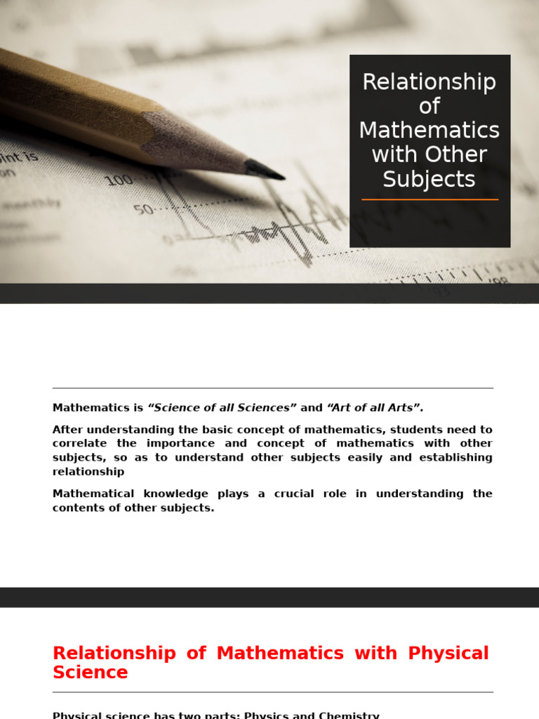 Mathematics and Its Interdisciplinary Links | PDF | Mathematics | Science