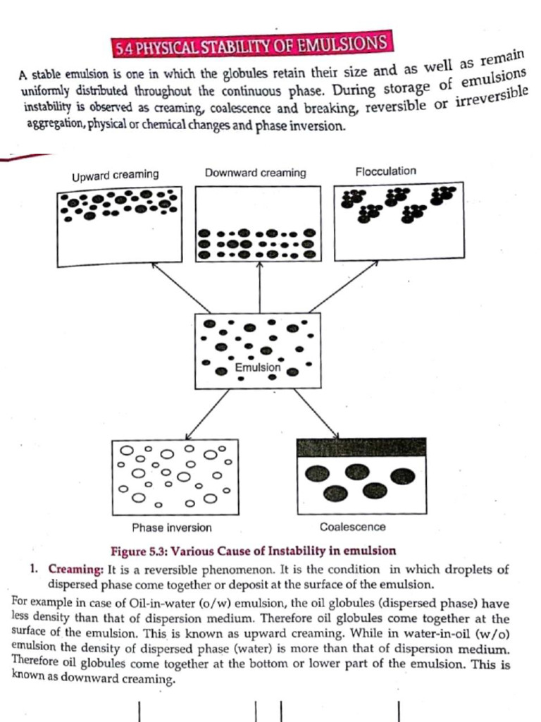 P-Phy-II - Stability of Emulsions | PDF | Emulsion | Colloid