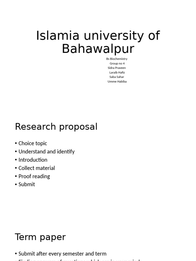 Research Proposal And Term Paper Guide Pdf