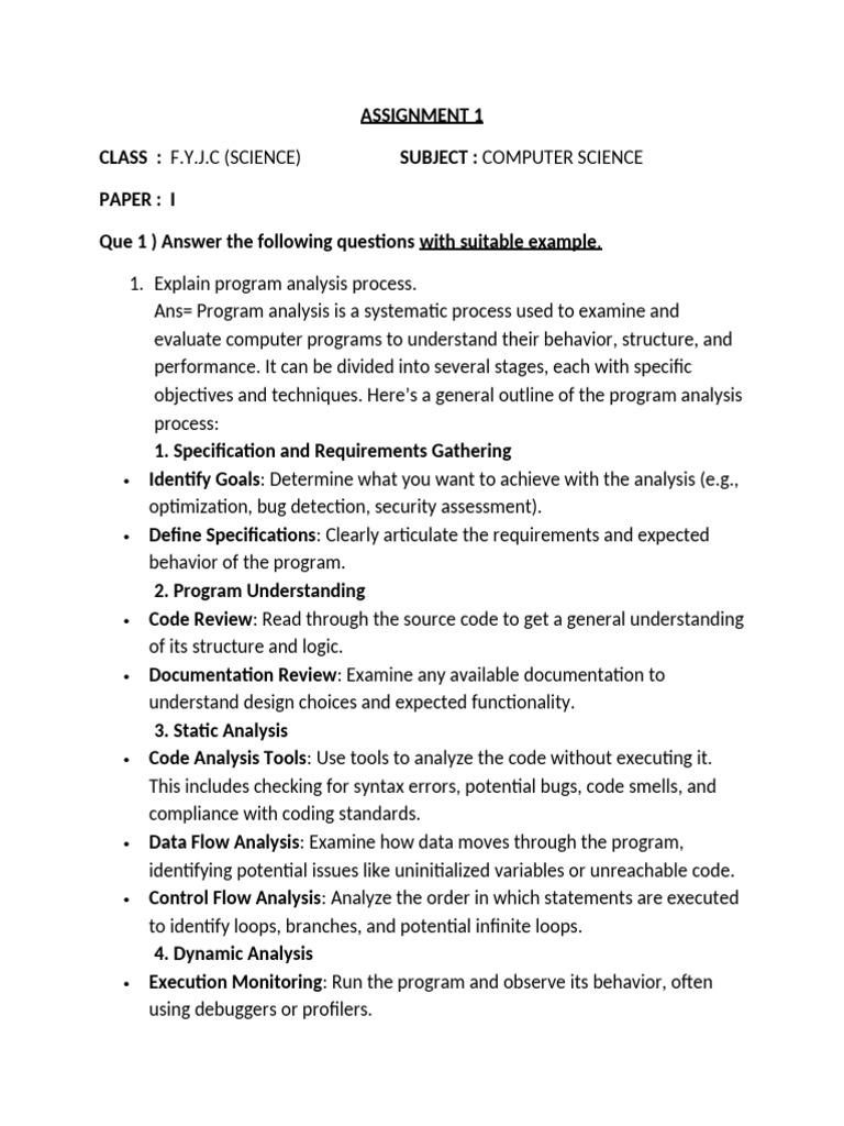ASSIGNMENT - 1 of CS-1 | PDF | Integer (Computer Science) | Pointer (Computer Programming)