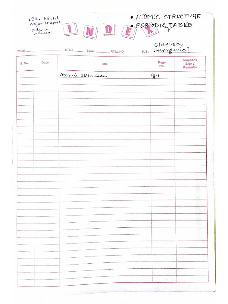 Atom, Periodic Table | PDF