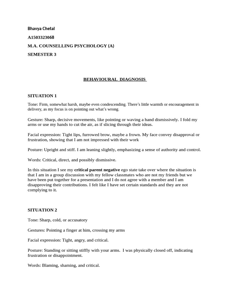 Bhavya Chetal A1503323068 | PDF | Facial Expression | Psychology