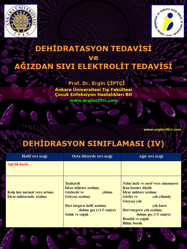28-Dehi̇dratasyon Tedavi̇si̇ Ve Ağizdan Sivi Elektroli̇t Tedavi̇si̇ | PDF