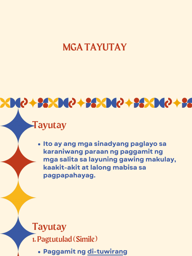 Mga Tayutay | PDF