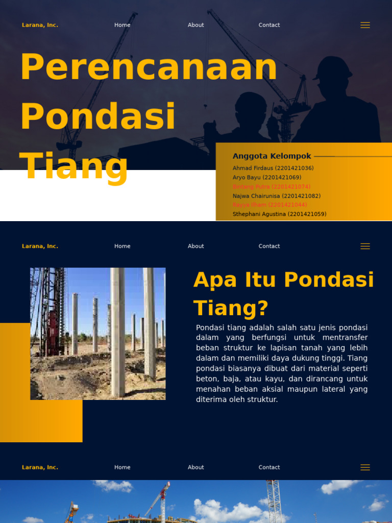 Perencanaan Pondasi Tiang | PDF
