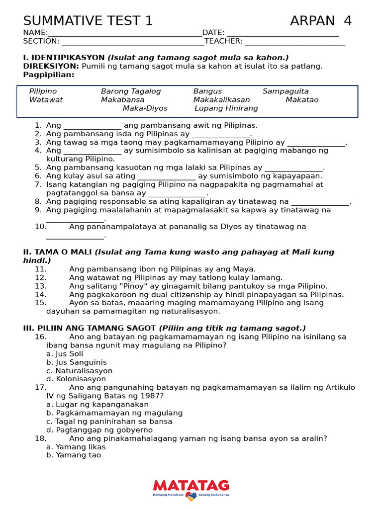 Arpan 4 Summative 01 | PDF