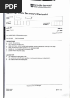 2025 April Cambridge Lower Sec Checkpoint FLE 0861 - 02 Insert | PDF