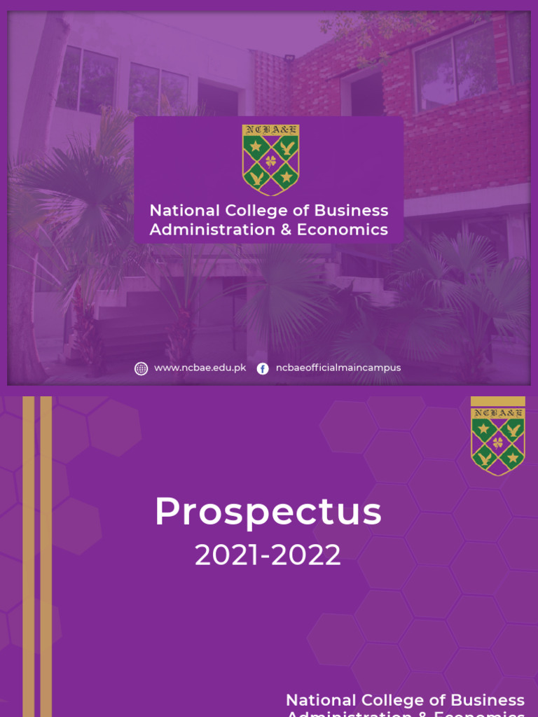 Prospectus | PDF | Accounting | Master Of Business Administration