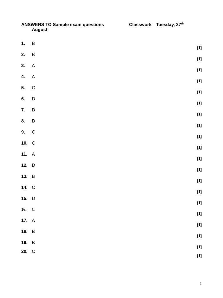 Answers To - Skills and Tools Part 1 - DP1 Classwork | PDF